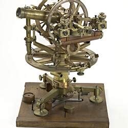 Theodolite 13 Inch X 9 Inch Ertel And Sohn Munich Germany 1850s