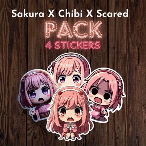 Sakura X Chibi X Scared Collection Upcoming Collectibles Etsy