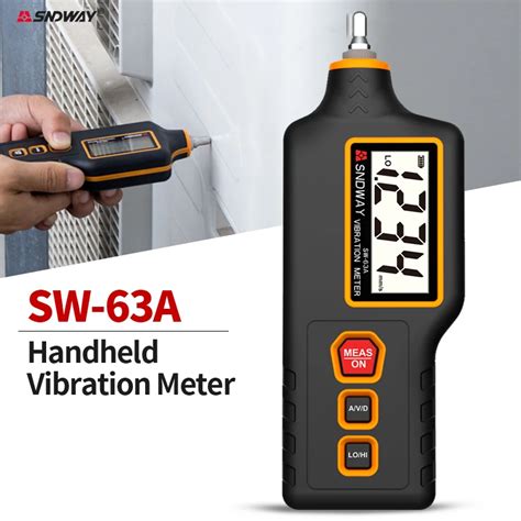 Sndway Digital Vibration Meter Sw 63a High Precision Vibrometer 0 1 199 9m S² Handheld Vibration