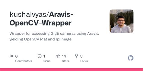 Github Kushalvyasaravis Opencv Wrapper Wrapper For Accessing Gige Cameras Using Aravis