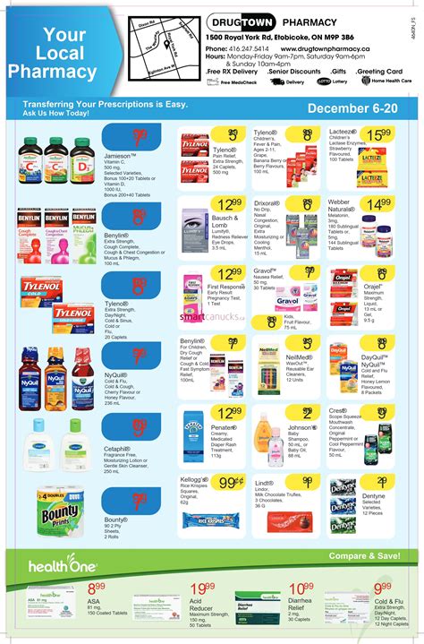 Drug Town Pharmacy Flyer December 6 To 20