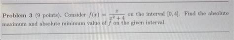 solved problem 3 9 points consider f x x2 4x on the