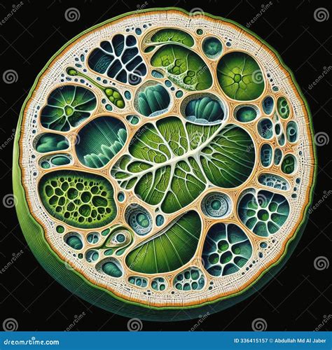 Macro Photography And Texture Of A Leaf Of A Tree With Its Nerves And Plant Cells Stock