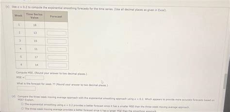 Solved A Construct A Time Series Plot B Develop The Chegg