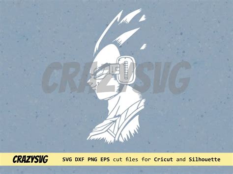 Dbz Dragon Ball Z Vegeta Silhouette Svg Clipart Vector Silhouette