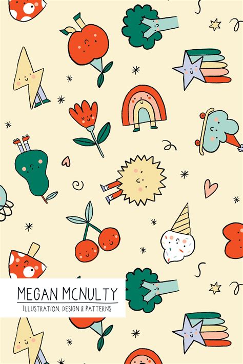 Cute Doodle Pattern By Megan Mcnulty Doodle Patterns Pattern