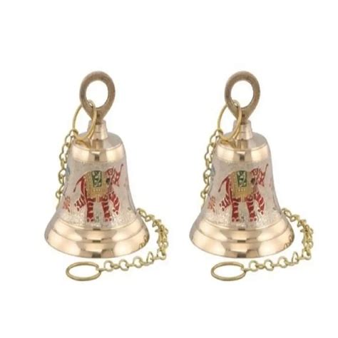 Pure Brass Wall Hanging Bell Of 1kg Pujasamagriwala