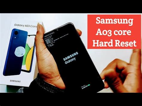 Samsung A03 Core Hard Reset Pattern Unlock Without Pc YouTube