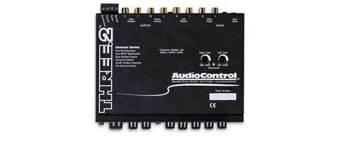 Egalisateur Crossover In Dash Avec Entrées Aux Audiocontrol® Three 2 Posi Lectric