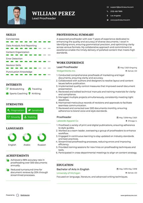 10 Proofreader Resume Samples And Templates For 2025