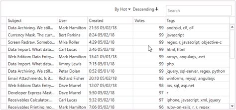 step 5 consider sort and filter restrictions wpf controls
