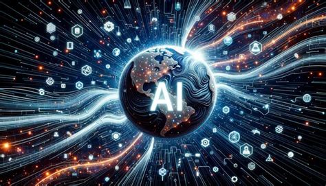 Premium Ai Image Globe With Ai Text And Network Connections Artificial Intelligence Concept