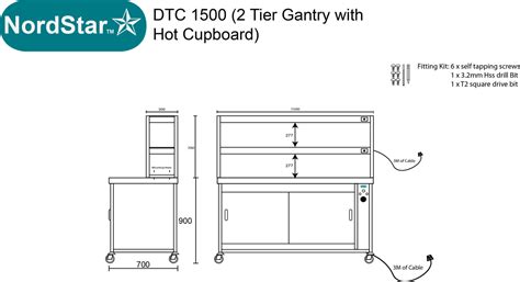 Secondhand Catering Equipment Hot Cupboards Double Tier Gantry And