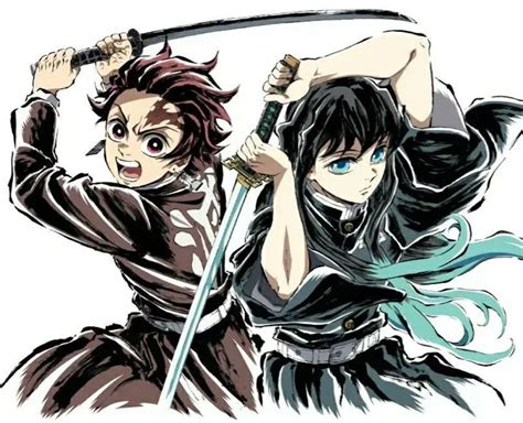 Tanjiro And Muichiro Japanese Pop Art Dibujos Geniales De Arte Demon