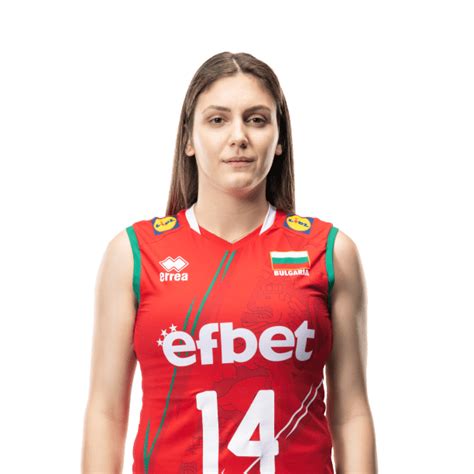 Saykova Borislava Middle Blocker For Team Bulgaria Vnl 2025