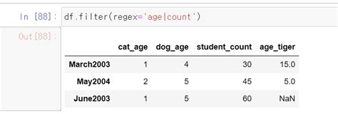 Python 파이썬을 이용한 패널 데이터 분석 3 정규표현식 Regex로 데이터 프레임에서 원하는 칼럼과 행 추출하기 Pandas Dffilter