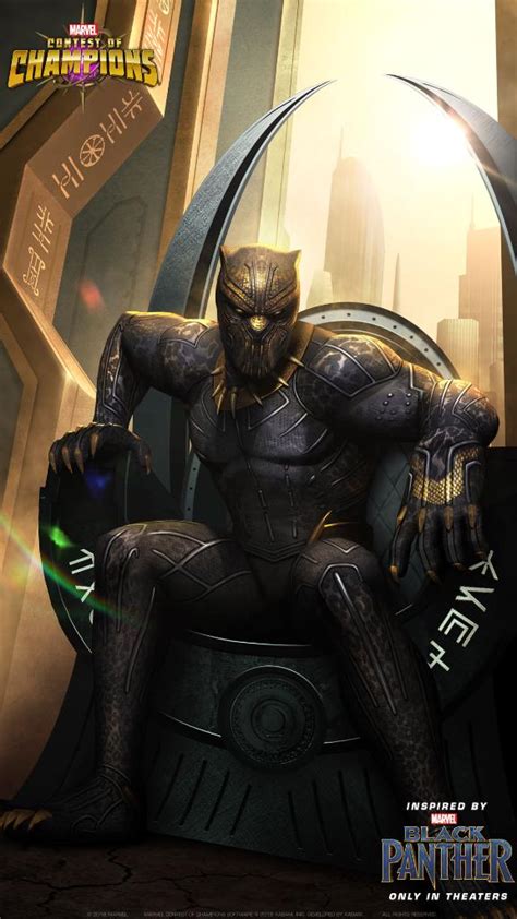 Download Marvel Contest Of Champions On This Killmonger Wallpaper By Cwallace Killmonger