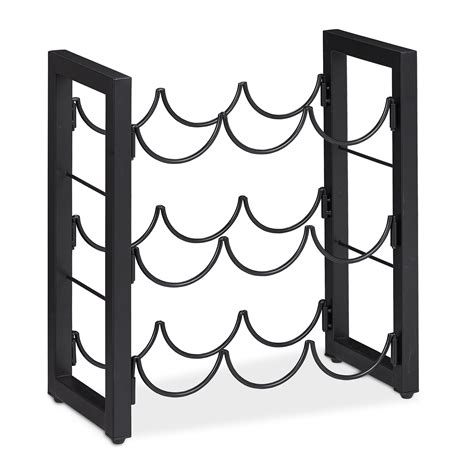 Range Bouteille 9 Emplacements Noir Je Commande Home24