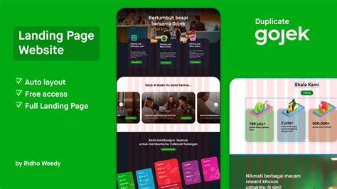 Gojek Landing Page Website Figma