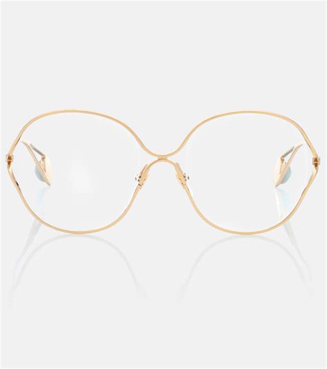 Round Glasses In Gold Gucci Mytheresa
