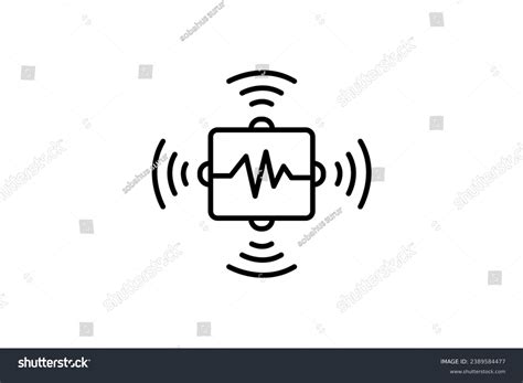 Advanced Sensors Icon Sensor Data Waves Stock Vector Royalty Free 2389584477 Shutterstock