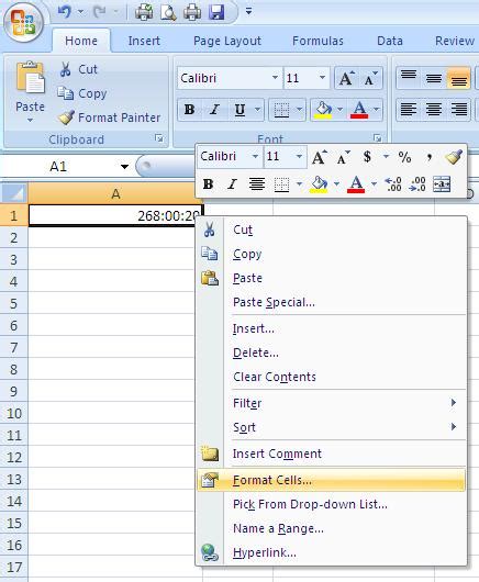 Time Excel 2010 Hours And Minutes Extract From Hhmmss Formatted