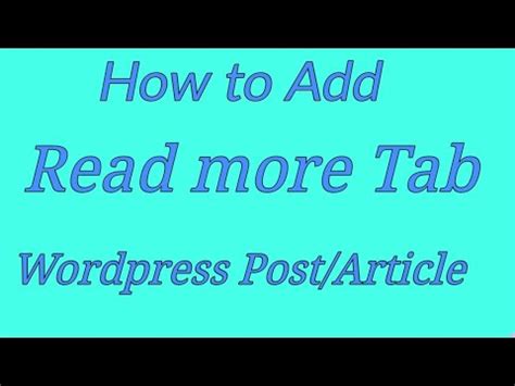 How To Create Add More Button In Wordpress Posts YouTube