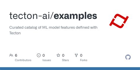 Github Tecton Aiexamples Curated Catalog Of Ml Model Features Defined With Tecton