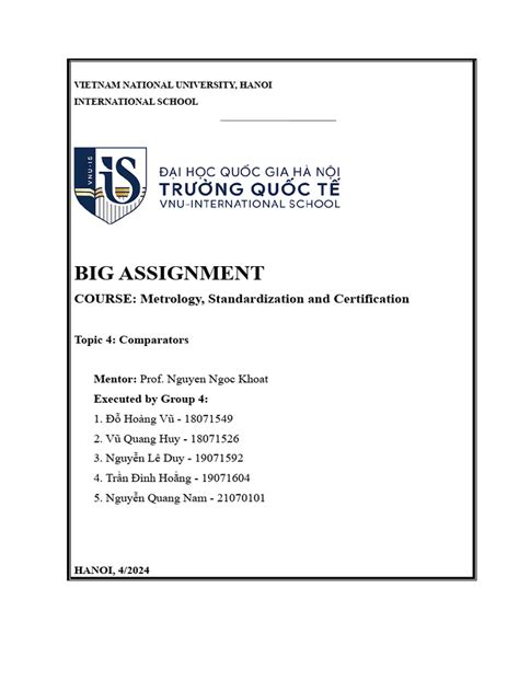 group 4 comparators pdf metrology standardization