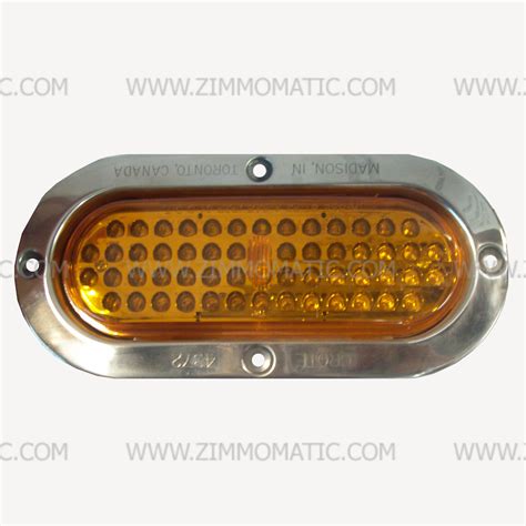Light 2 X 6 Inch Oval Led Amber Optronics Used For Marker Lights Or