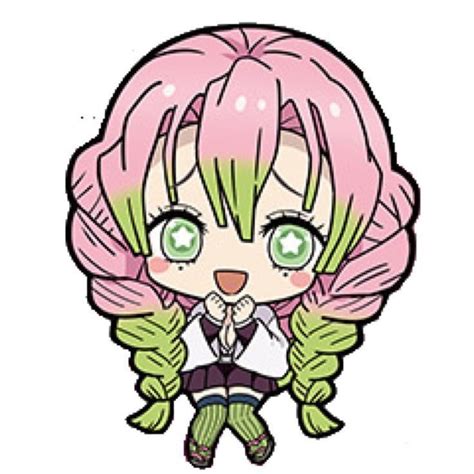 𝐦𝐢𝐭𝐬𝐮𝐫𝐢 Chibi Mitsuri Head Chibi Mitsuri Face Mini Mitsuri Drawing