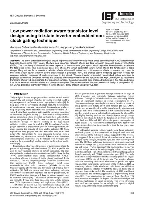 Low Power Radiation Aware Transistor Level Design Using Tri State Inverter Embedded Non Clock