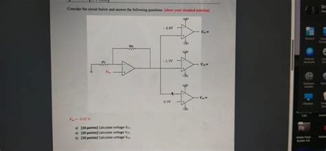 Solved Consider The Circuit Below And Answer The Following Chegg