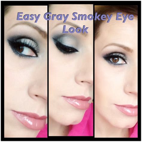 Easy Gray Smokey Eye Look Grey Smokey Eye Smokey Eye Facial Care