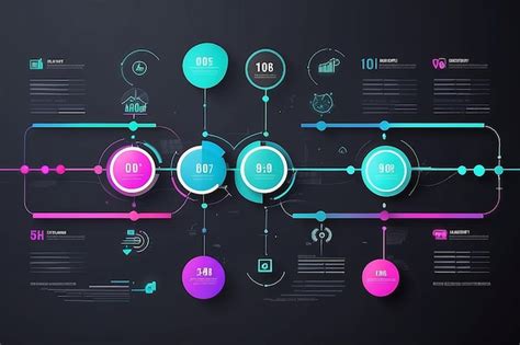 Premium Photo Business Data Visualization Timeline Infographic Icons