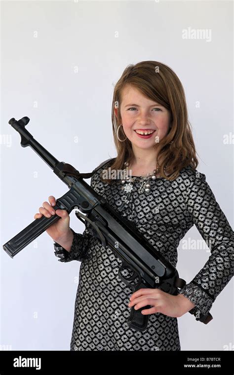 Woman With Machine Gun