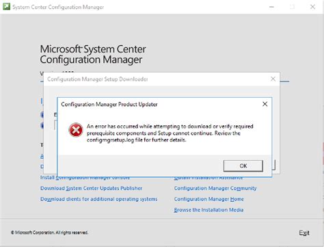 Installing System Center Configuration Manager Sccm System Center