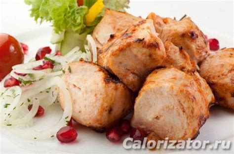 Шашлык из куриного филе - калорийность, состав, описание - Calorizator.ru
