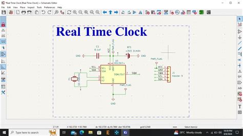 A Simple Real Time Clock Rtc Circuit Designed Using Kicad 80