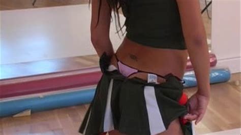 Cheerleader Bexey Mar Strips Hq Upskirt And Panties Clips4sale