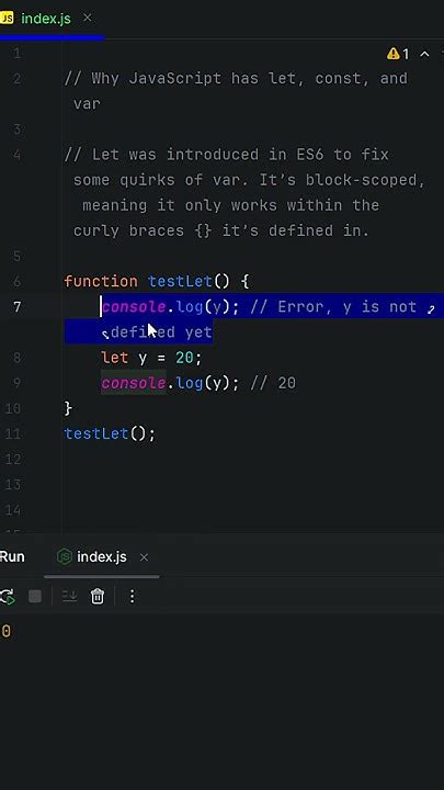 Let And Const Keywords Part 2 Js Javascript Youtube