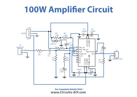 100 Watt Amplifier Circuit