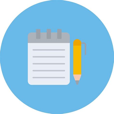 Notepad Icon Design Symbol 54034962 Vector Art At Vecteezy