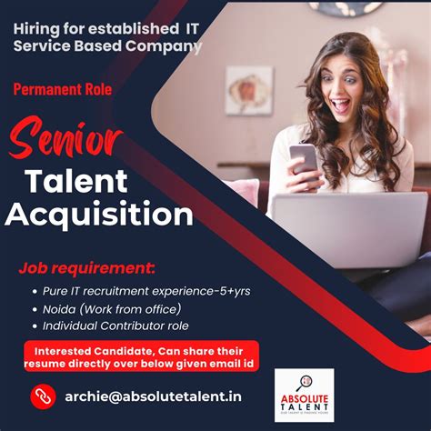 Archie Panwar On Linkedin Urgent Hiring Job Alert Senior It