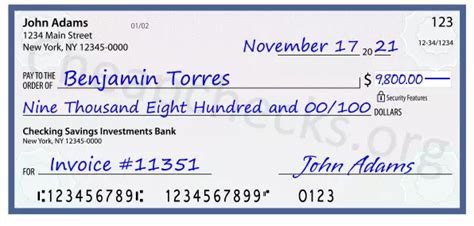 How To Write A Check For 9800 Dollars · Cheap Checks