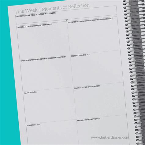 Critical Reflection Bundle Oshc Butler Diaries