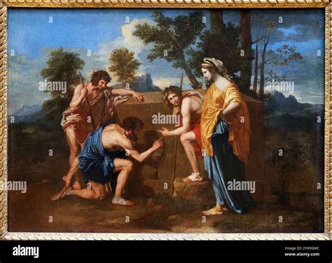 The Arcadian Shepherds Also Known As Et In Arcadia Ego Oil On Canvas