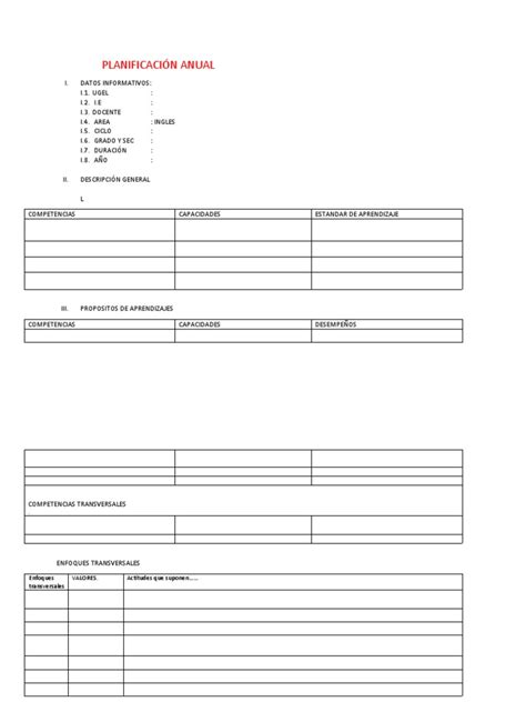 Esquema ProgramaciÓn Curricular 2019 Ugel Pdf