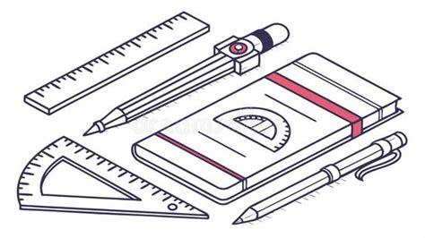 Drafting Tools Compass Ruler Engineering Equipment Technical Drawing