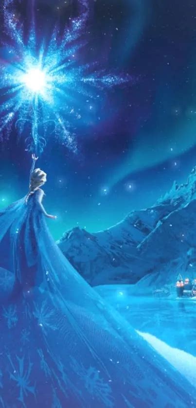 Frozen Blue Fantasy Wallpaper Free Download